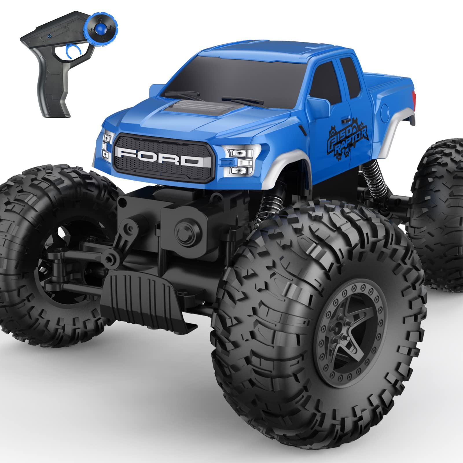 DOUBLE E Remote Control Truck Toy with Real Lights RC Cars Toys Gift RC Truck for Kids