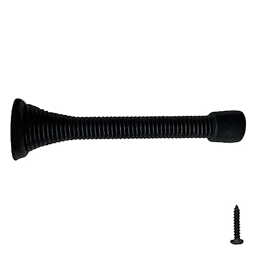 Design House 189035 Spring Door Stop, 10-Pack, Matte Black