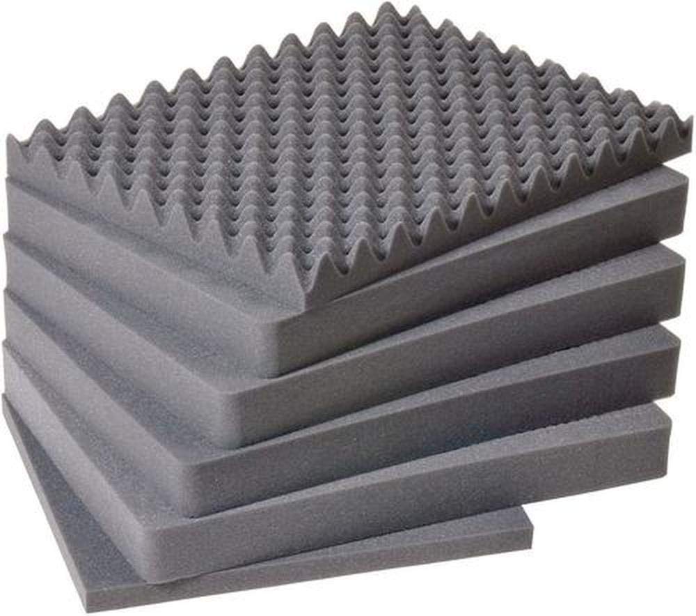 Pelican Case 1650 1651 Replacement Foam Inserts Set (6 Pieces)