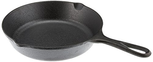 Lodge L8DOLKPLT Cast Iron Dutch Oven with Dual Handles, Pre-Seasoned, 5-Quart & L5SK3 Pre-Seasoned Cast-Iron 8-Inch Skillet