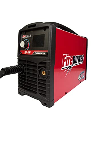 FIREPOWER 1445-1935 35i Portable Plasma Cutter for Steel, Stainless Steel, Brass, Aluminum, 2.8" Color LCD Panel, Torch Trigger 2T/4T Function, Grate/Plate Cutting, 5/8" Max Cut, 35 Amps, 208/230 VAC