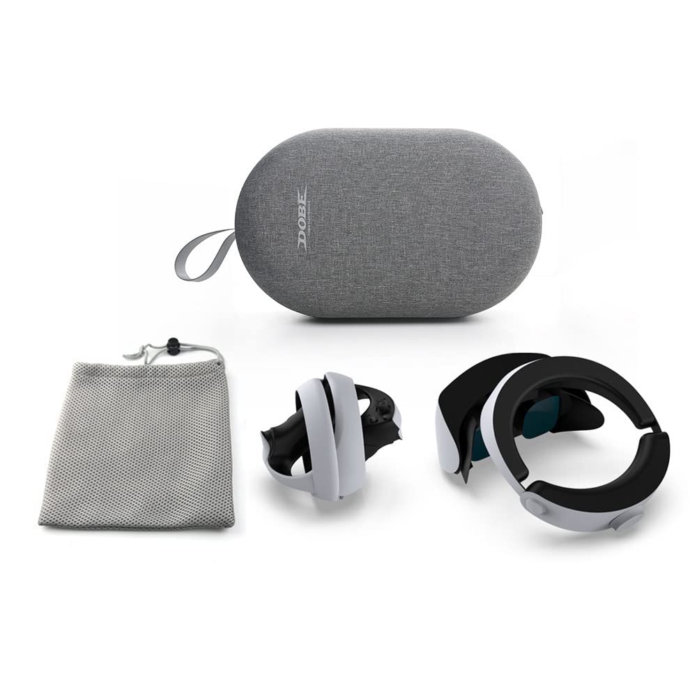 Cover Case for PS VR2, Hard Travel Protect Box Portable Carrying Bag for VR Headset and Handle Storage, Perfect for Traveling and Home