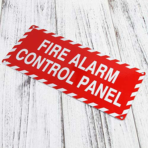 Fire Alarm Control Panel Sign 4.5 x 10 Inch 40 Mil Thick Aluminum Reflective Sign UV Protected Water Proof