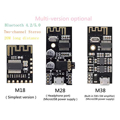 HiLetgo 3pcs M28 Wireless Bluetooth MP3 Audio Receiver Board BLT 4.2 mp3 Lossless decoder Bluetooth 4.2 Audio Receiver Board Wireless Stereo Sound Module