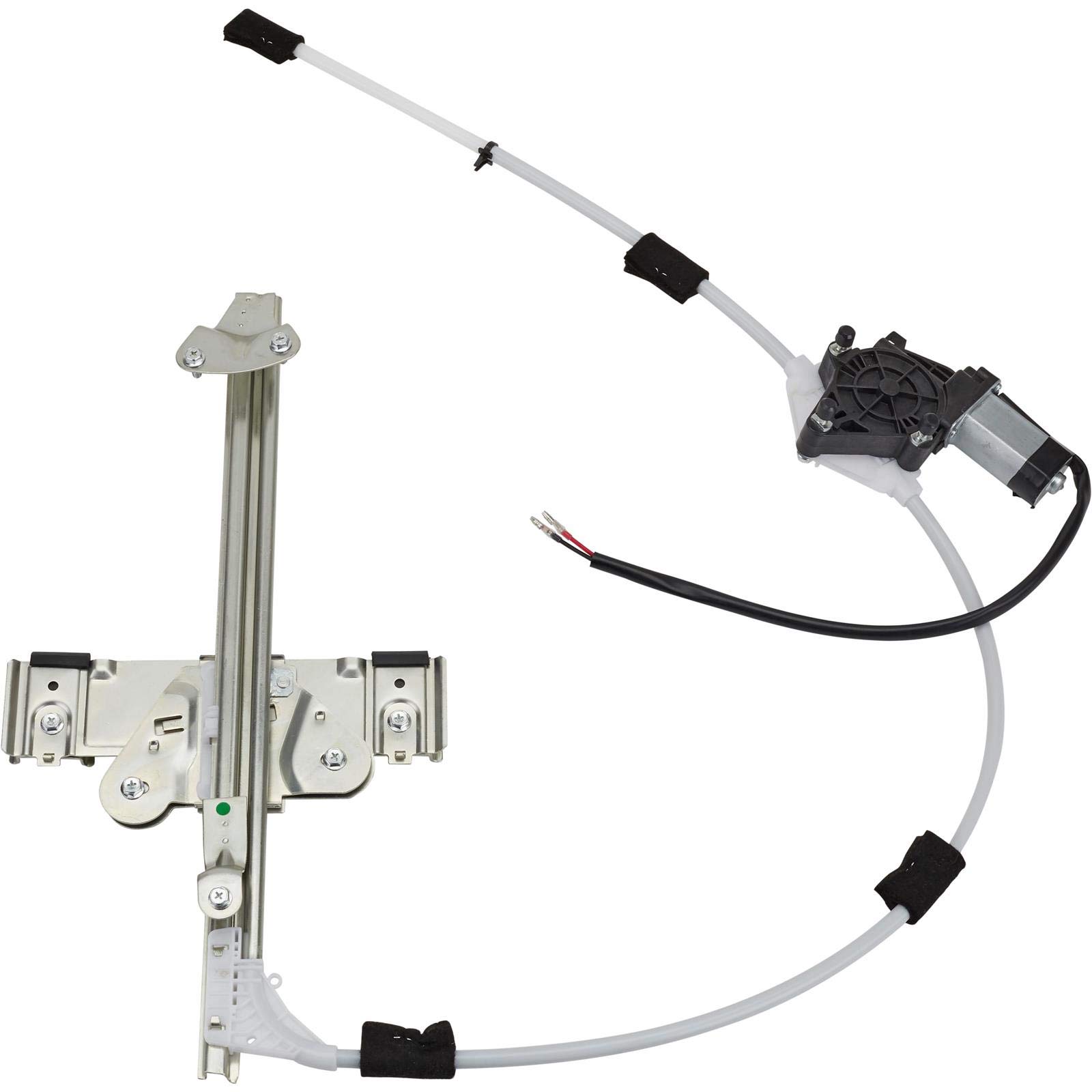 Universal 2-Door Power Window Conversion Kit for Flat Glass: Manual to Electric, Suitable for Classic Cars & Custom Street Rods, Includes OEM Style Switches, Wiring, Regulator, Crossover Kit - 12V