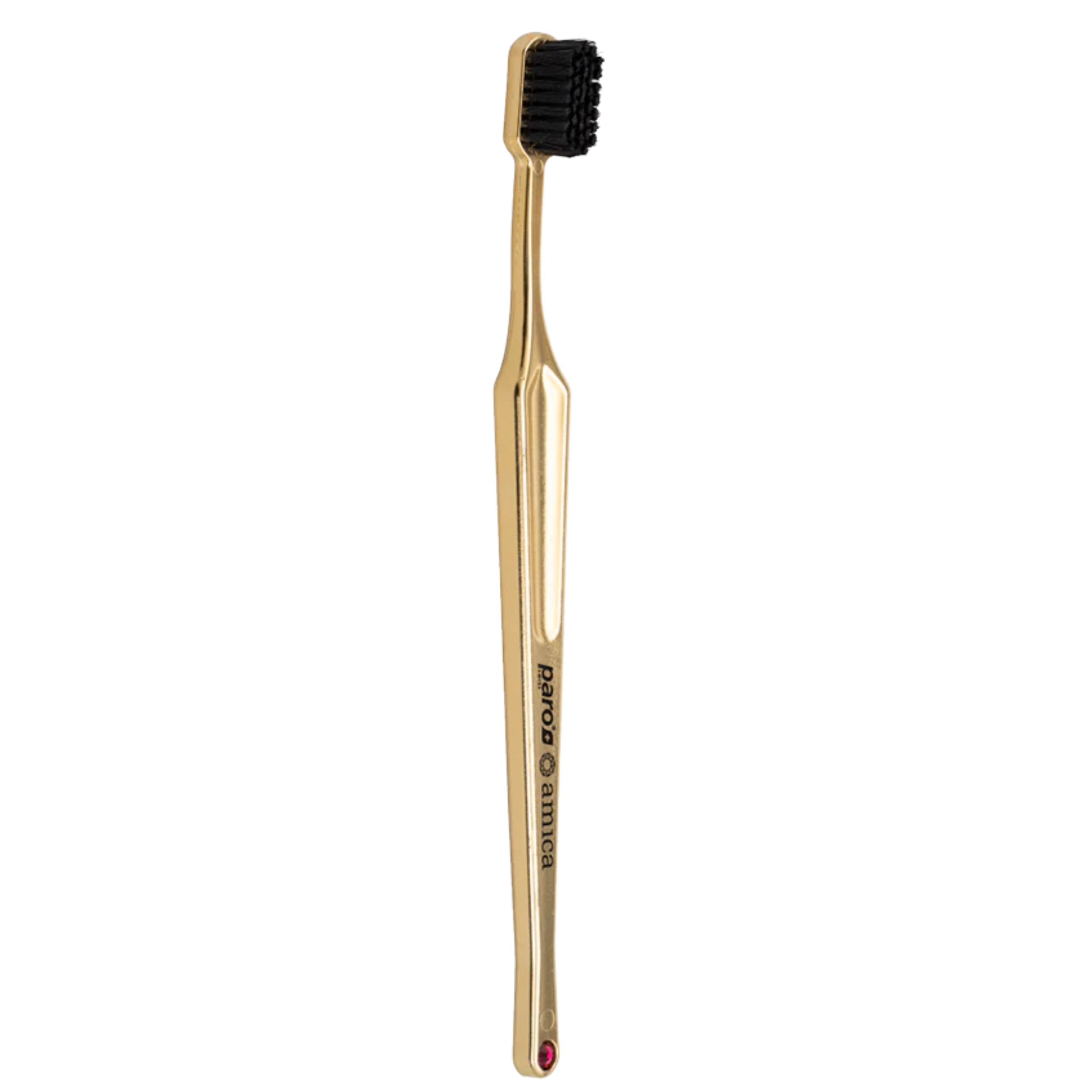 Paro Limited Edition 24K Gold Plated Amica Toothbrush - a Touch of Luxury!! The Perfect bristles Now with Style!