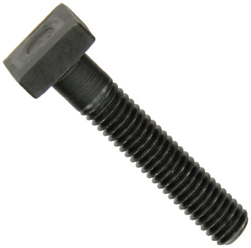 Te-Co 46262 Black Oxide 4140 Steel T-Bolt, 3/8"-16 TPI, 2" Thread Length, 2-1/2" Length, 11/16" x 11/16" x 1/4" Head, 3/8" Table Slot (Pack of 2)