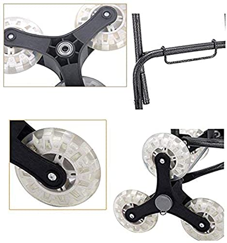 Portable Convenient Trolleys Lightweight 3 Angle Wheel Climbing Shopping Cart Wheel Rolling Push Trolly Waterproof Bag Coffee Color Lucar