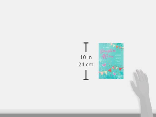 Regal Publishing Modern Milestone Age Birthday Card 40th Daughter - 9 x 6 inches -