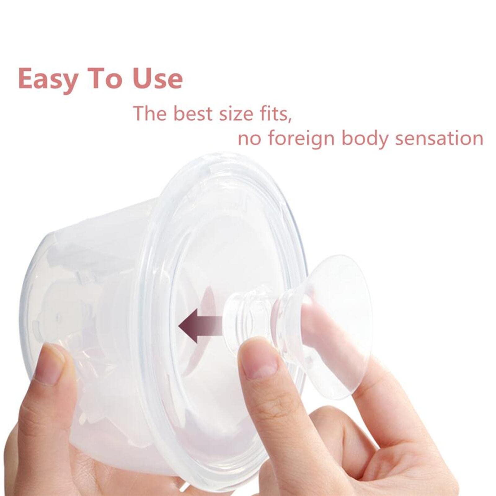 NAGRAN Flange Insert 19mm Parts,Suitable for S9/S12/S9Pro/S12pro,Wearable Breast Pump Parts Replace,Milk Collector 24mm Universal (19mm)