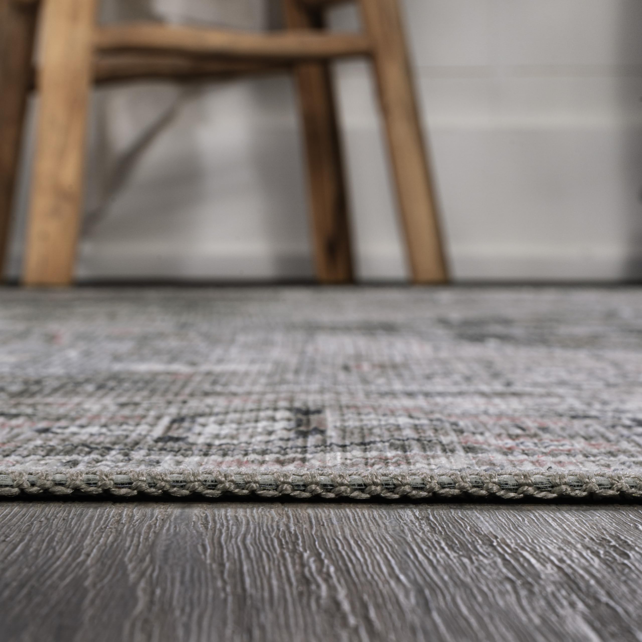 JONATHAN Y WSH103E-28 Alacati Ogee Medallion Machine-Washable Dark Gray/Light Gray 2 ft. x 8 ft. Runner Rug, Easy to Clean, Non-Shedding for Home, Kitchen, Living Room, Bedroom, Dining Room
