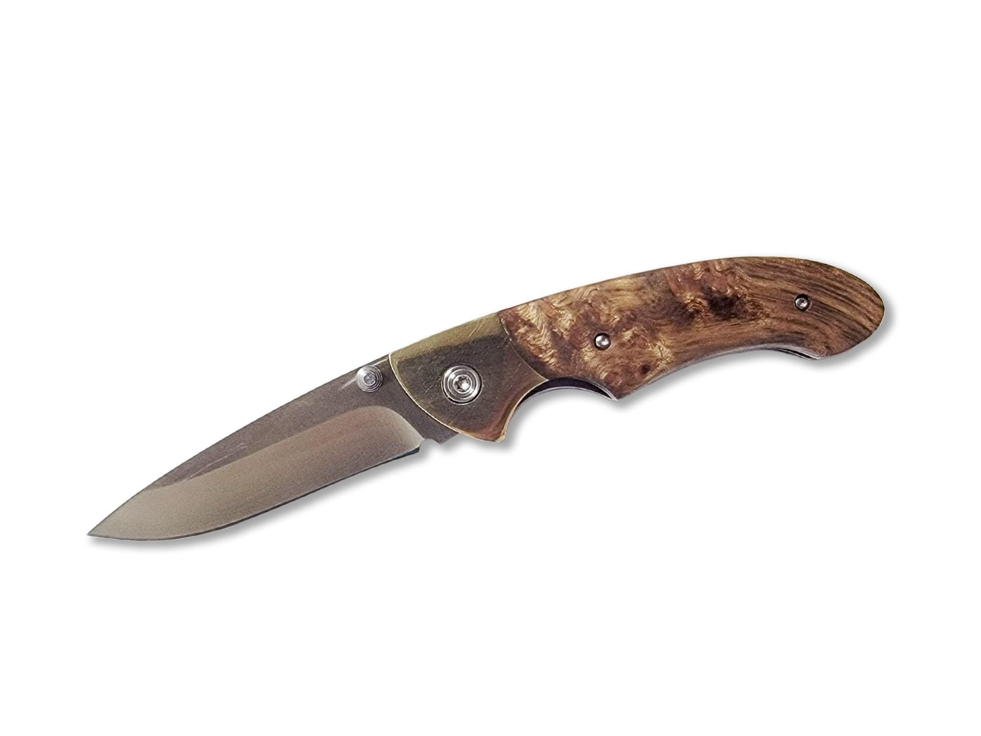 Jantz USA Fallow Locking Liner Folder Kit For Knifemaking, Includes High Carbon Stainless Steel Blade And Accessories To Make A Folding Knife