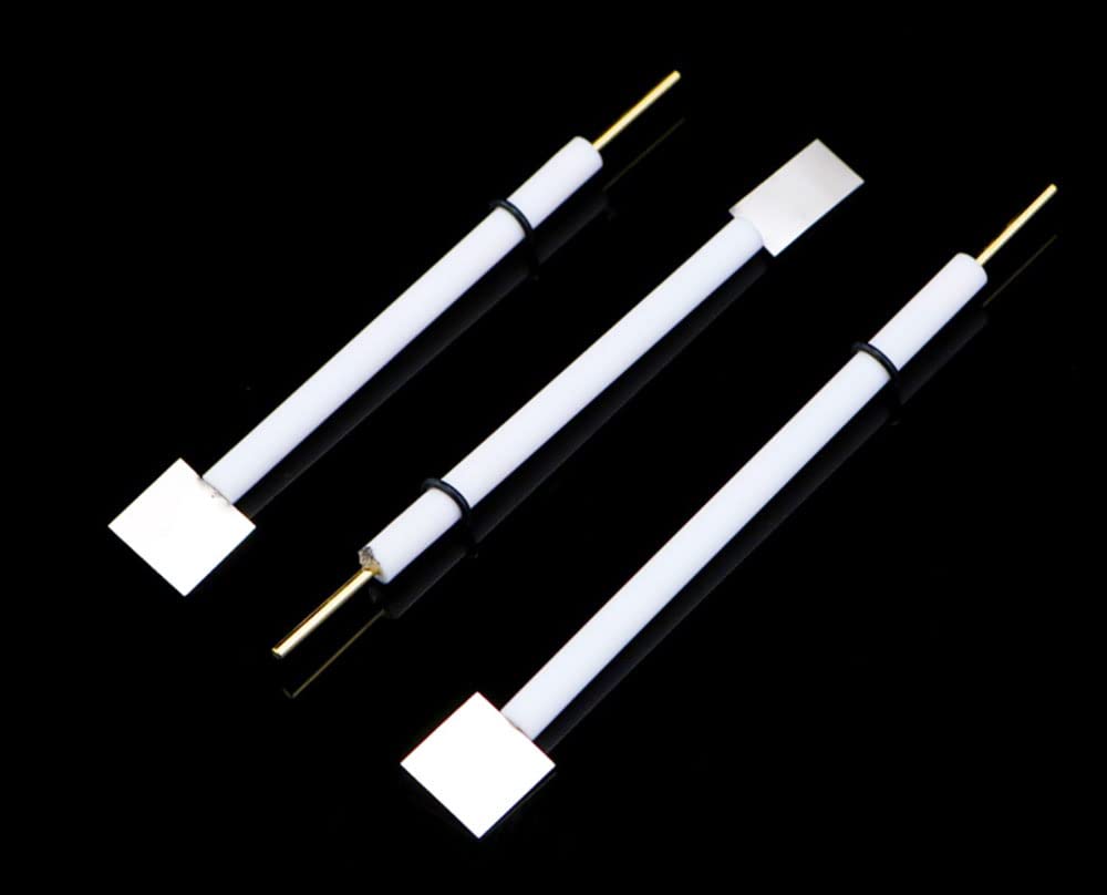 Platinum Electrode, Electrochemistry Electrolytic Analysis Pt Electrodes, Purity 99.99% Platinum Plate Electrode, Coated with PTFE Insoluble Anode for Substance Analysis 1 Pcs (15X15X0.1mm)