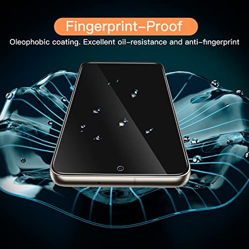 JETech Screen Protector for Samsung Galaxy S23 5G 6.1-Inch, Tempered Glass Film, Fingerprint ID Compatible, HD Clear, 3-Pack