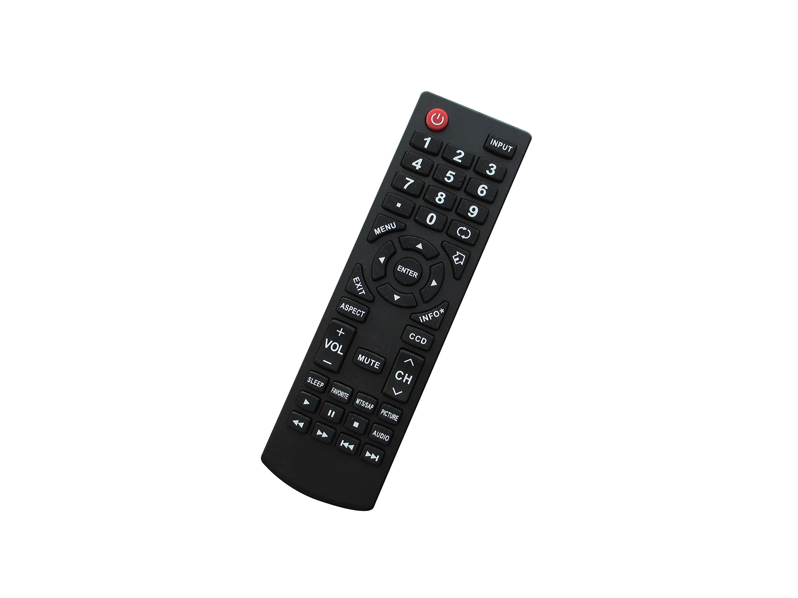 Universal Replacement Remote Control for DYNEX DX-LDVD22-10A DX-40L261-A12 E22A5ZNKLWBDNN E22A5ZNKLWBENN TV-5620-67 RC-201-0B DX-LCD42-HD09 DX-LTDVD22-09 DX-LTDVD19-09 LCD LED HDTV TV