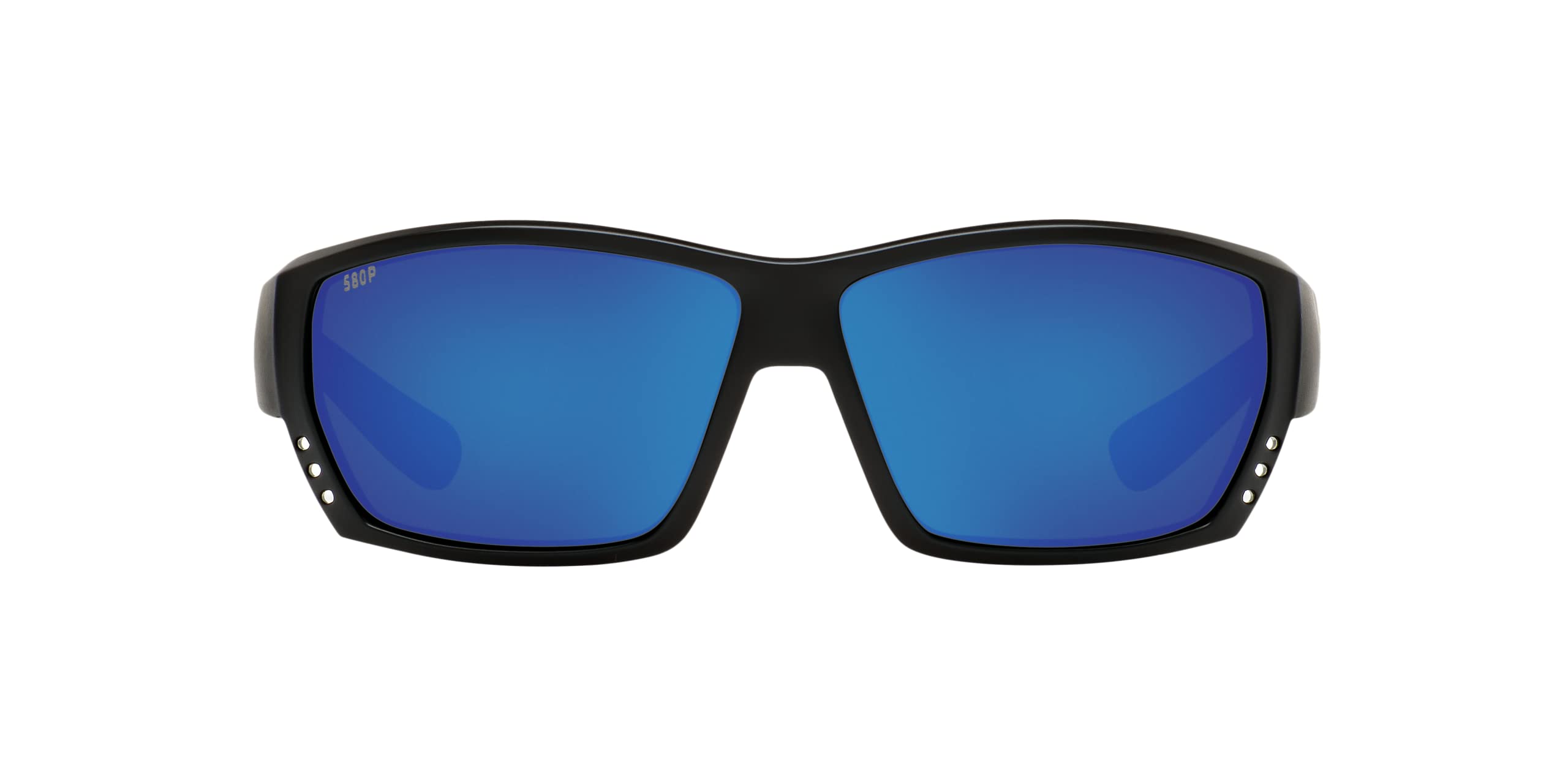 Costa Del Mar Man Sunglasses, Matte Black Frame - Blue Mirror Lenses - 62MM