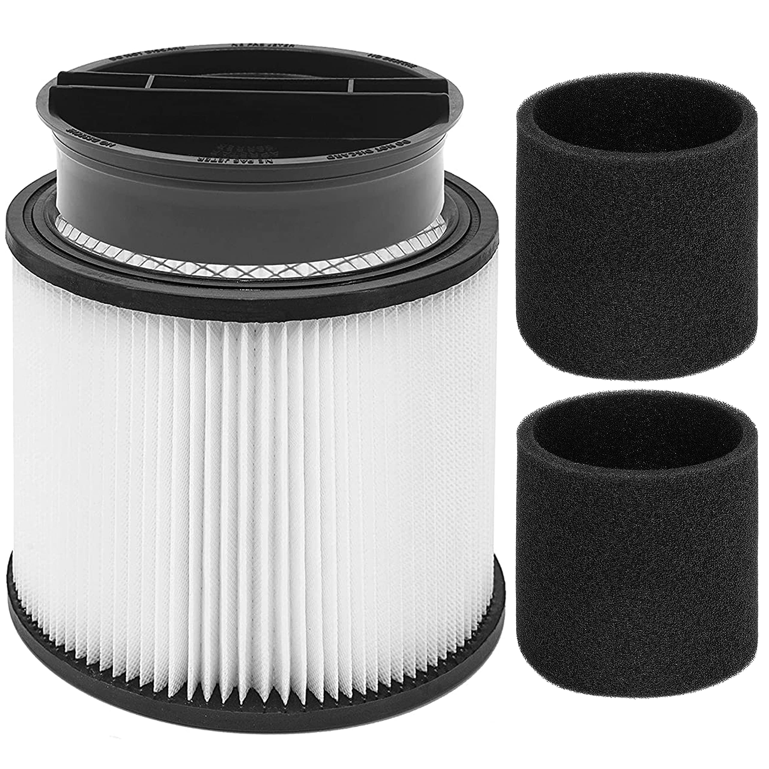 WOCASE 90304 True HEPA Cartridge Filter Replacement, Compatible with Shop-Vac 90304, 90350, 90333, 903-04-00, 9030400,90585, 5 Gallon Up Wet/Dry Vacuum Cleaners