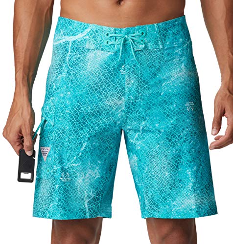 Columbia PFG Offshore II Board Shorts, Stain Repellent, Quick Drying, Dolphin Realtree Mako, 32