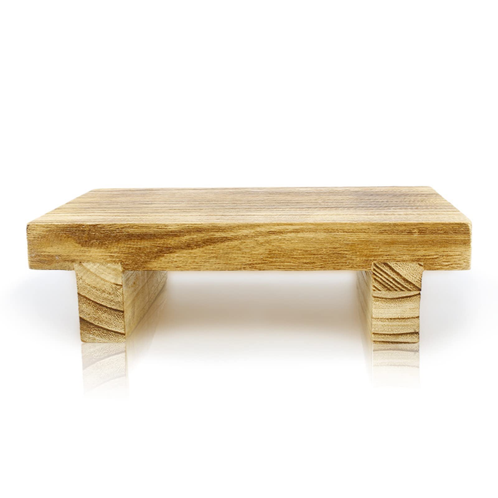 JOROBURO Wooden Step Stool, Foot Step Stool Bedside Foot Stool for High Beds, Large Surface Wooden Stool for Kitchen Bedroom Livingroom Bathroom(#1)