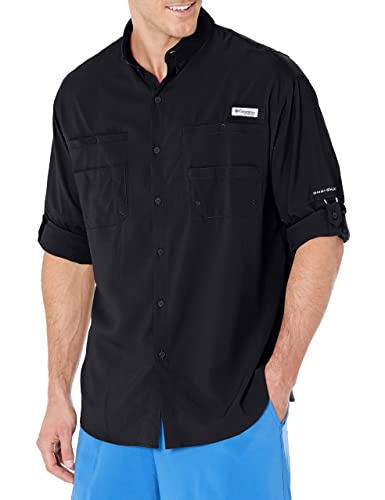 Columbia Sportswear Long Sleeve Tamiami II Shirt BLACK Lg