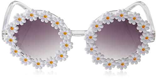 Circus NY by Sam Edelman Women's CC346 Daisy Flower Round Sunglasses with UV400 Protection - Trendy Gifts for Her, 49mm