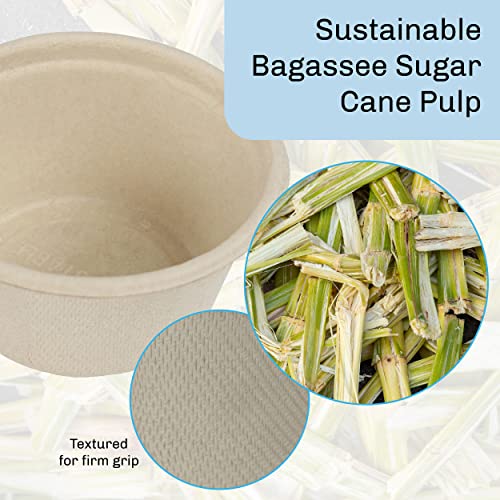 Lot45 Sustainable Small Paper Portion Cups - 2oz Condiment Container Paper Souffle Cups, 200ct Disposable Medicine Cups
