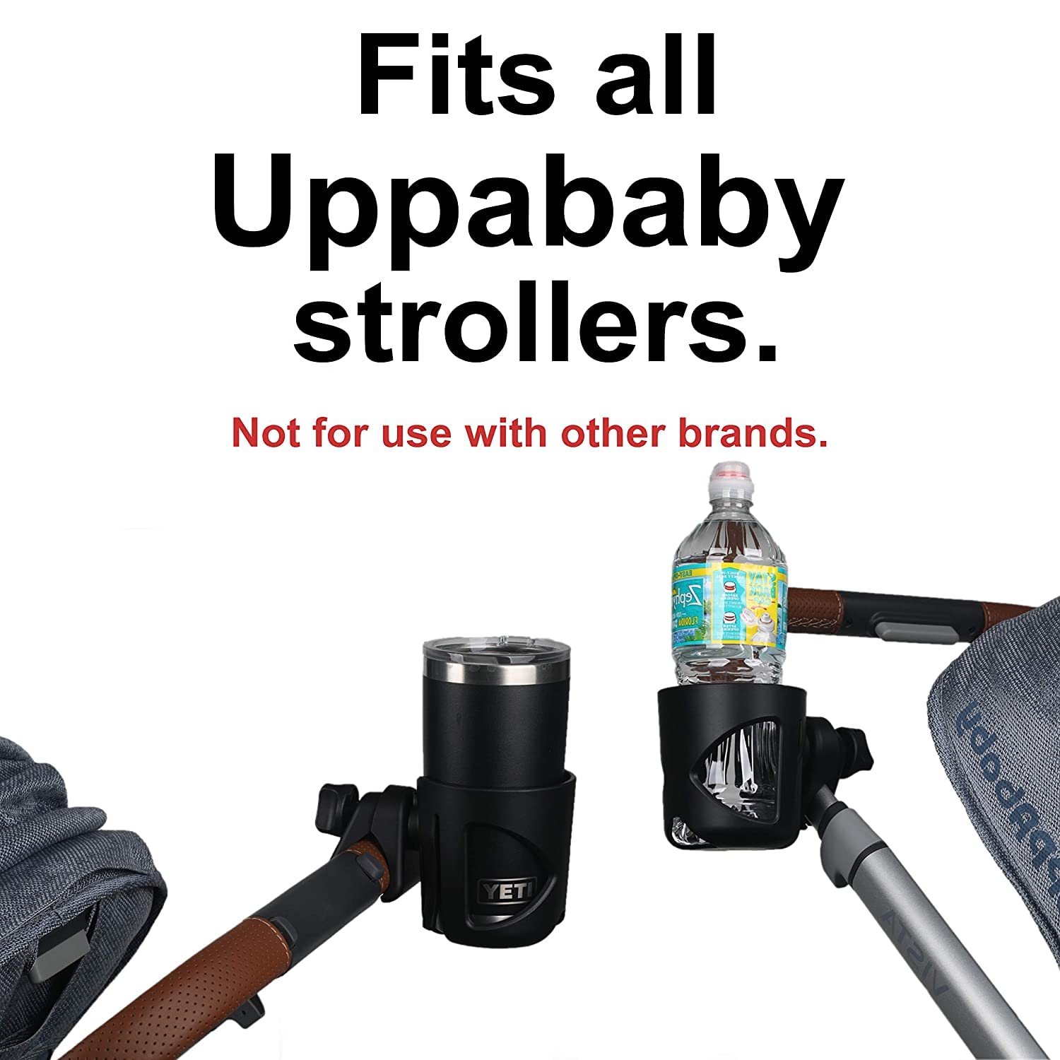 Cup Holder for All UppaBaby Strollers - Fits Every Vista, Curz, and Minu Model - Attaches in Seconds - Folds with Stroller - 3.75” Diameter Fits Most Cups and Bottles - Uppa Baby Accessories Now