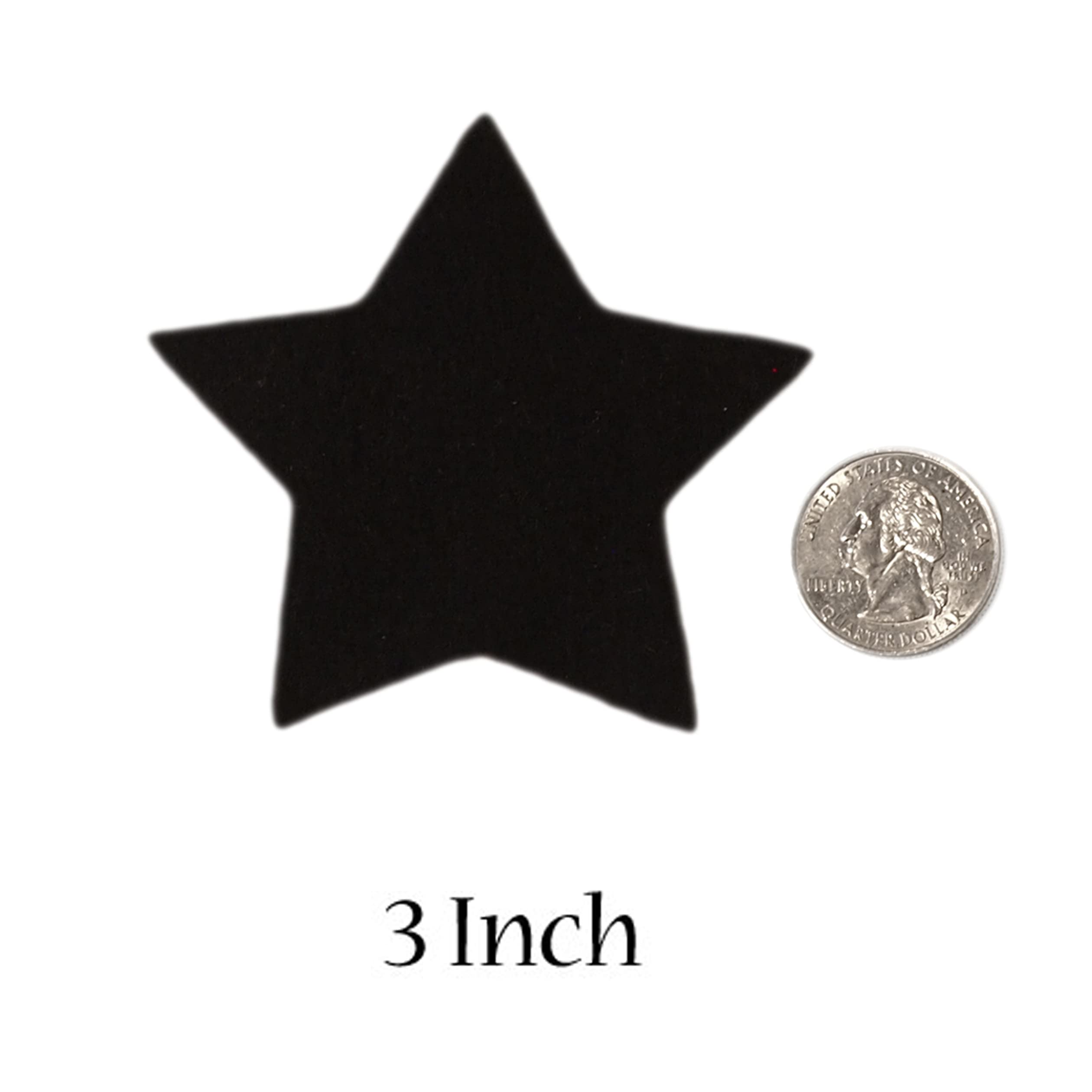 Playfully Ever After 3 Inch Stiff Felt Stars 35pc (Green)