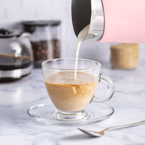 Starument Electric Automatic Milk Frother/ Foamer & Heater for Coffee, Latte, Cappuccino, Other Creamy Drinks - 4 Settings for Cold/ Airy Milk/ Dense Foam & Warm Milk - Easy to Use