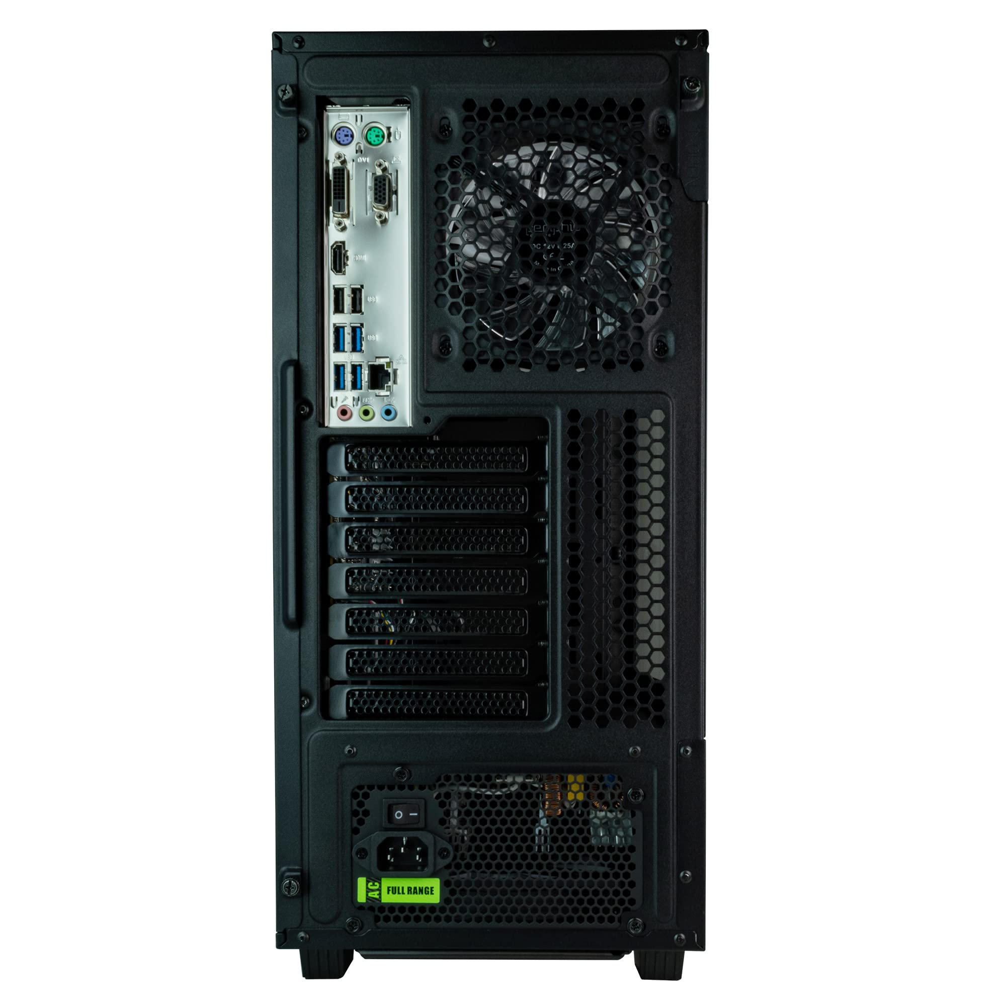 Periphio Reaper Gaming PC Computer | AMD Athlon 3000G | Radeon Vega 3 iGPU (2GB) | 500GB SSD (Solid State) | 16GB DDR4 RAM | HD 1080p Gaming | Windows 10 Home Gaming Desktop (Athlon 3000G)