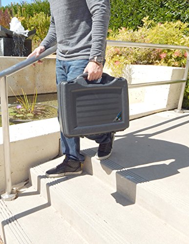 CASEMATIX Wireless Microphone Case - Hard Shell Mic Foam Carrying Case with Customizable Foam Compatible with Sennheiser, Shure, Audio Technica, Nady, VocoPro, Receivers, Transmitters