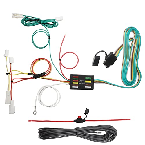 MECMO 4 Way Flat Trailer Wiring Harness for 2011-2014 Toyota Sienna & 2011-2020 Sienna SE, 56106 T-Connector, Plug-in Simple Vehicle-Side 4-Pole Flat Trailer Hitch Wiring