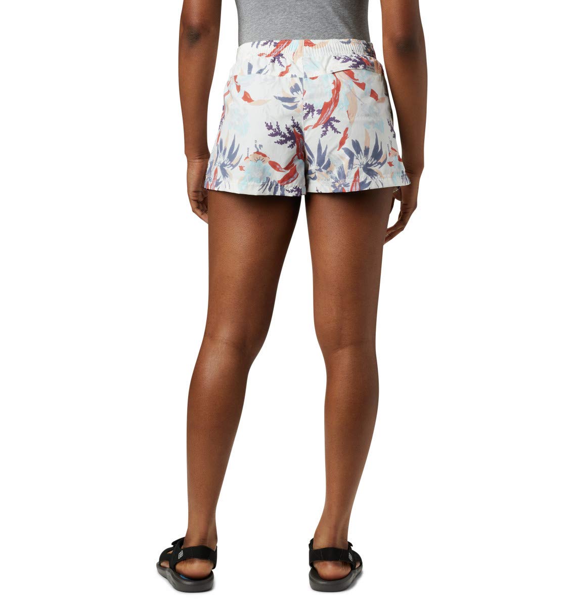 Columbia Women's Standard Sandy River II Short, New Moon Magnolia Print, X-Large x 5" Inseam