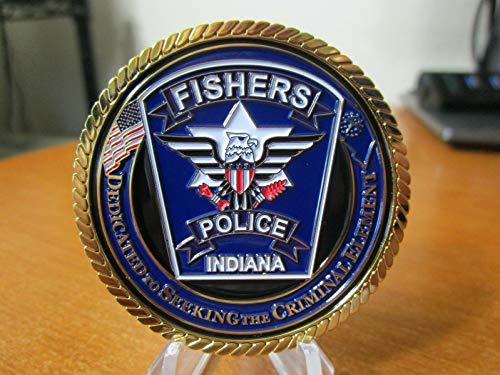 Fishers Police Department Patrol Division Indiana Leo Challenge Coin
