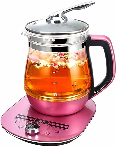 Fully Automatic Thickened Glass Health Pot Electric Kettle Hot Tea Machine Temperature Control Kettle Multi-Functional Filter Teapot Anti-Dry Protection Stainless Steel 1.8L A,1.8L (Color : C, Size