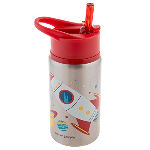 Stephen Joseph Stainless Steel Water Bottle, Space