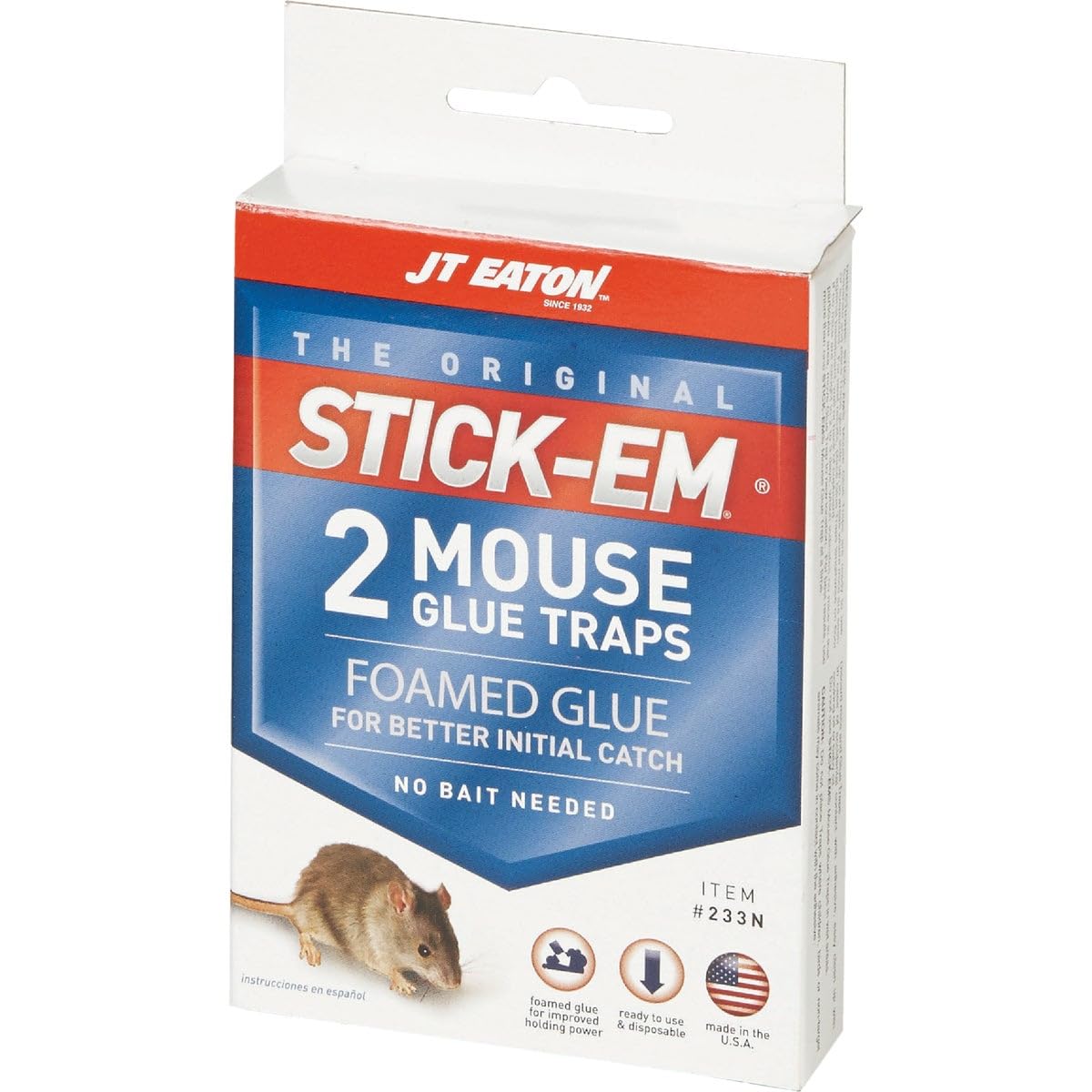 JT Eaton 233N Stick-Em Mouse Size Glue Traps