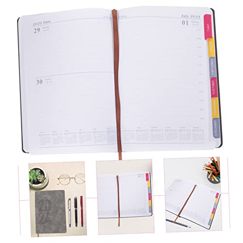 Ciieeo 2024 Daily Planner Notepad Office Memo Pad Weekly Planner Notebook Daily Writing Book Family Planner Calendar Weekly Schedule Planner Hourly Planner The List Portable Student Paper