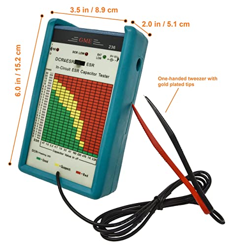 GME Professional in Circuit ESR Capacitor Tester, Capacitance Meter, Designed and Engineered in the USA