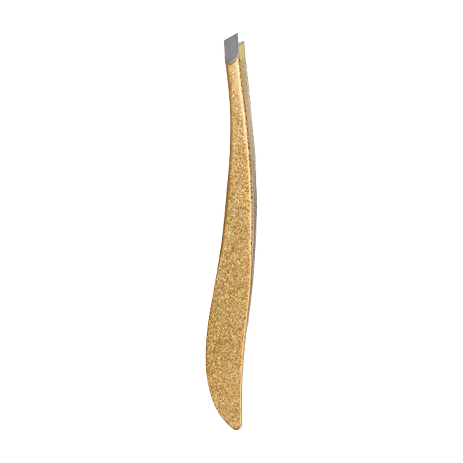 shlutesoy Eyelash Tweezer High Elasticity Rust-Proof Mini Colorful Professional Tweezer Eyebrow Face Clip for Salon Golden