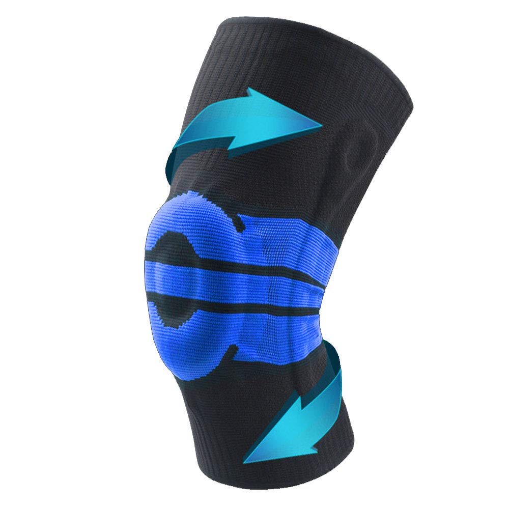 Cocobla Sports Knee Braces 2 Pack Stretch Fit Knee Sleeve Support Protector for Running, Injury Recovery, Pain Relief Men & Women