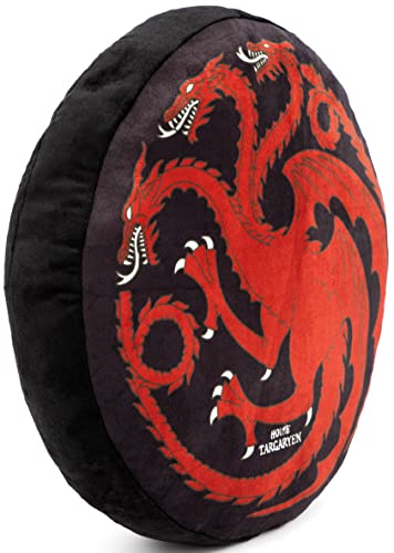 Jay Franco Game of Thrones Targaryen Shaped Decorative Pillow - Super Soft Throw Plush Pillow - Measures 14 Inches (Official Game of Thrones Product)
