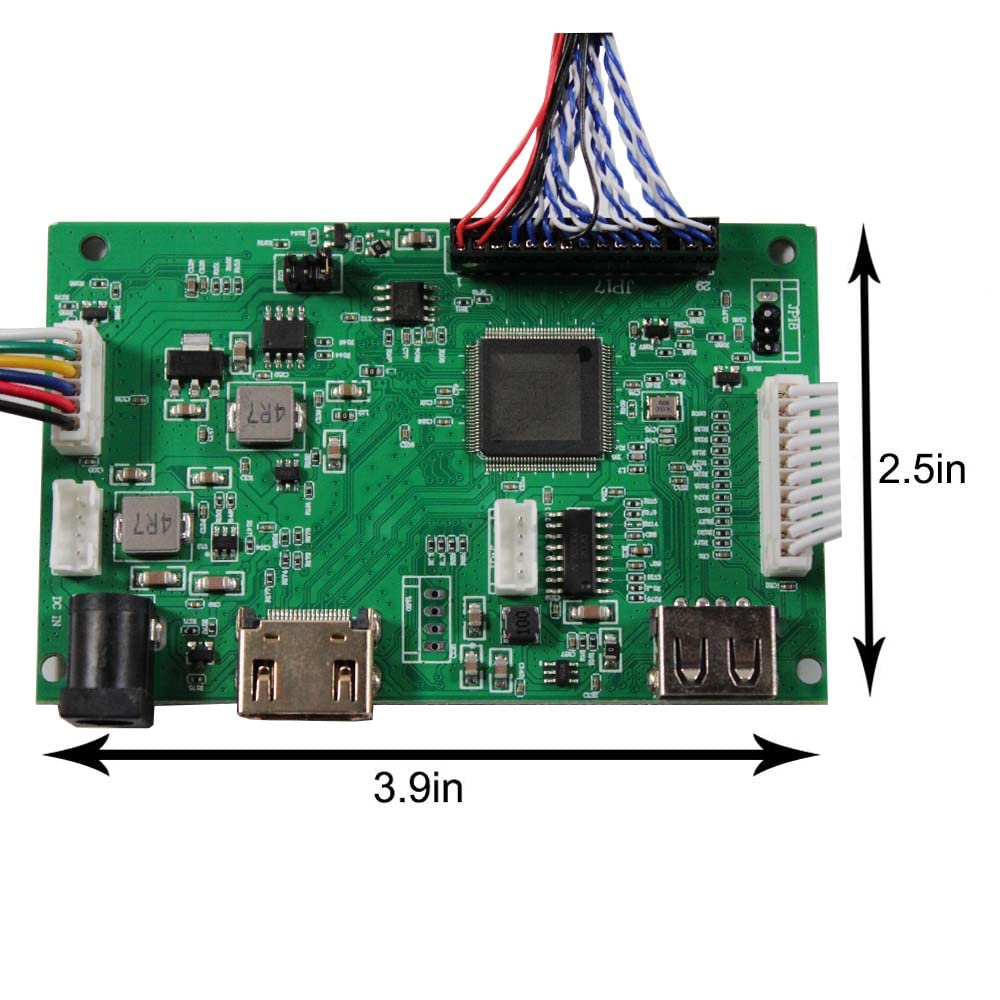 FanyiTek HDMI USB Audio LVDs Controller Board 30pin for 21.5" 23.8 inch 1920x1080 T215HVN01.0 M215HW03 V1 M215HW03 V2 M215HGE-L23 M215HTN01.1 LM238WF5-SSA1 WLED LCD Screen