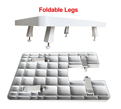 StitchTech Sewing Machines Extension Table Compatible with Singer Brand 44S, 4411, 4423, 4432, 4452, 5511, 5523, 5532, 6335 Heavy Duty Sewing Machines- White
