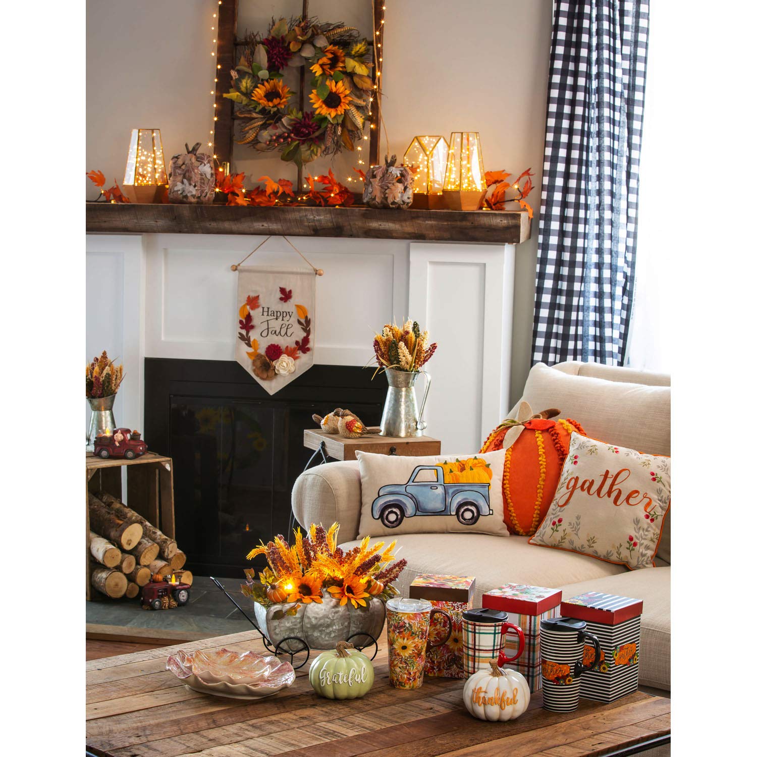 Cypress Home Beautiful Thanksgiving Fall Pumpkin Shaped Comfortable Pillow - 16 x 4 x 17 Inches Indoor/Outdoor Decoration for Homes, Yards and Gardens