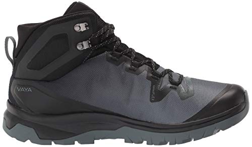 Salomon VAYA MID Gore-TEX Hiking Boots for Women, Stormy Weather/Black/Trooper, 5