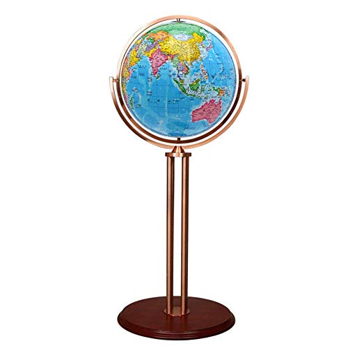 Globe Large Size World,42Cm Universal Vintage Earth Hd Floor-Standing Home Office Decoration Ornament