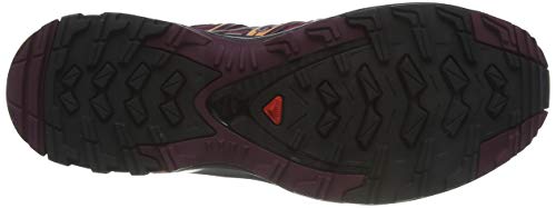 Salomon Women's Trail Running Sneaker, Burgundy Rhododendron Winetasting Cantaloupe, 7.5