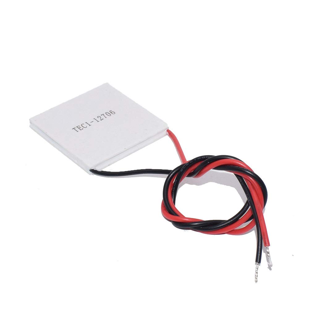 DAOKI 2 Pcs TEC1-12706 12V 6A 60W Thermoelectric Cooler Cooling Peltier Plate Module 40 x 40 mm Semiconductor Refrigeration with 2Pcs Thermal Conductive Pad