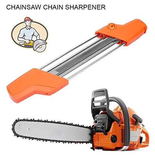 COSY GARDEN TOOLS 2 in 1 Chainsaw Sharpener for Stihl 325” Saw Chain - File Dia. 3/16 inch (4.8mm) - Easy File Chain Saw Blade Sharpener Tool Chain Saw Sharpening Kit